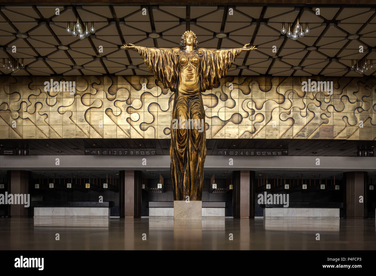 Sofia, Bulgaria, statue of Saint Sofia in the National Palace of ...