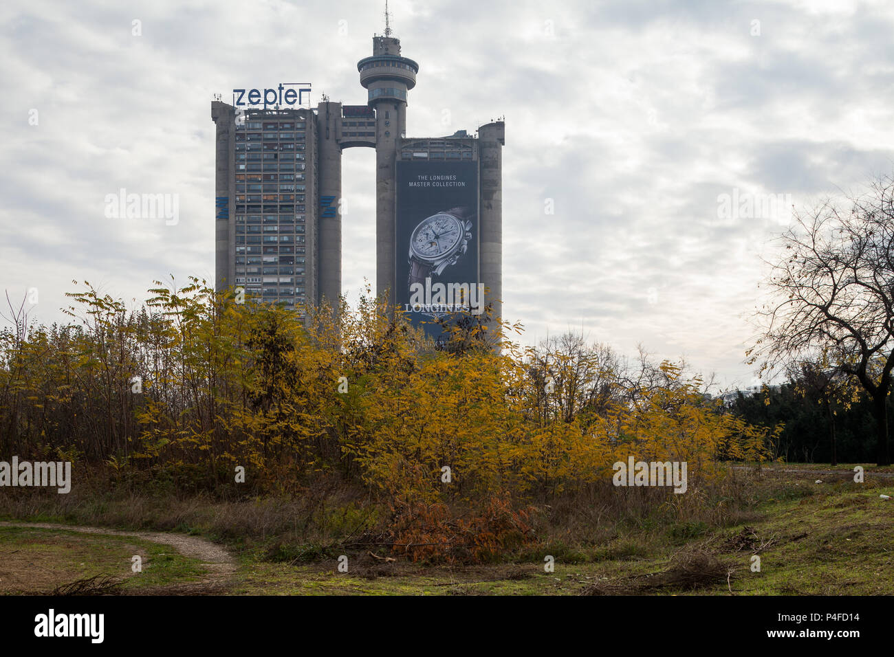 Belgrade, Serbia, Genex tower in Blok 33 in New Belgrade Stock Photo ...