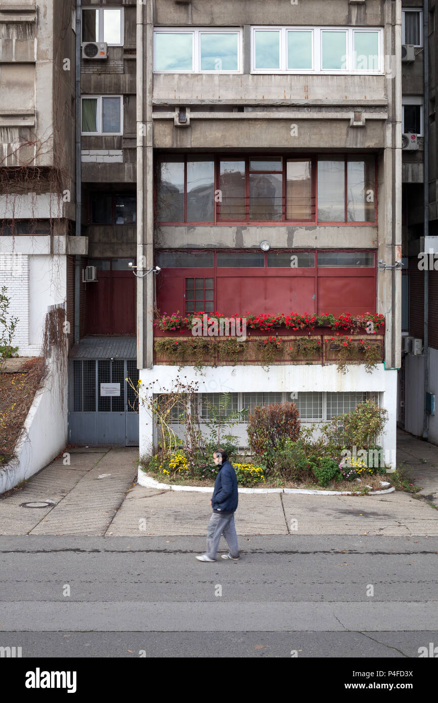Belgrade, Serbia, prefabricated housing estate in Blok 23 in New ...