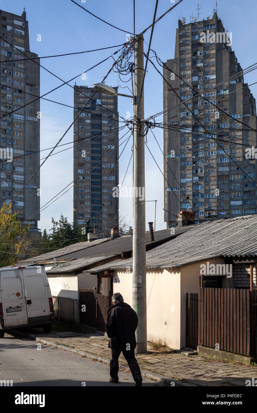 Belgrade, Serbia, Rudo Hochhaeuser or Eastern Gate of Belgrade ...