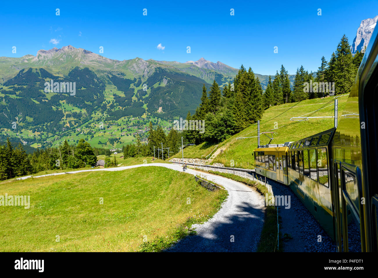 Famous train between Grindelwald and the Jungfraujoch station - railway ...