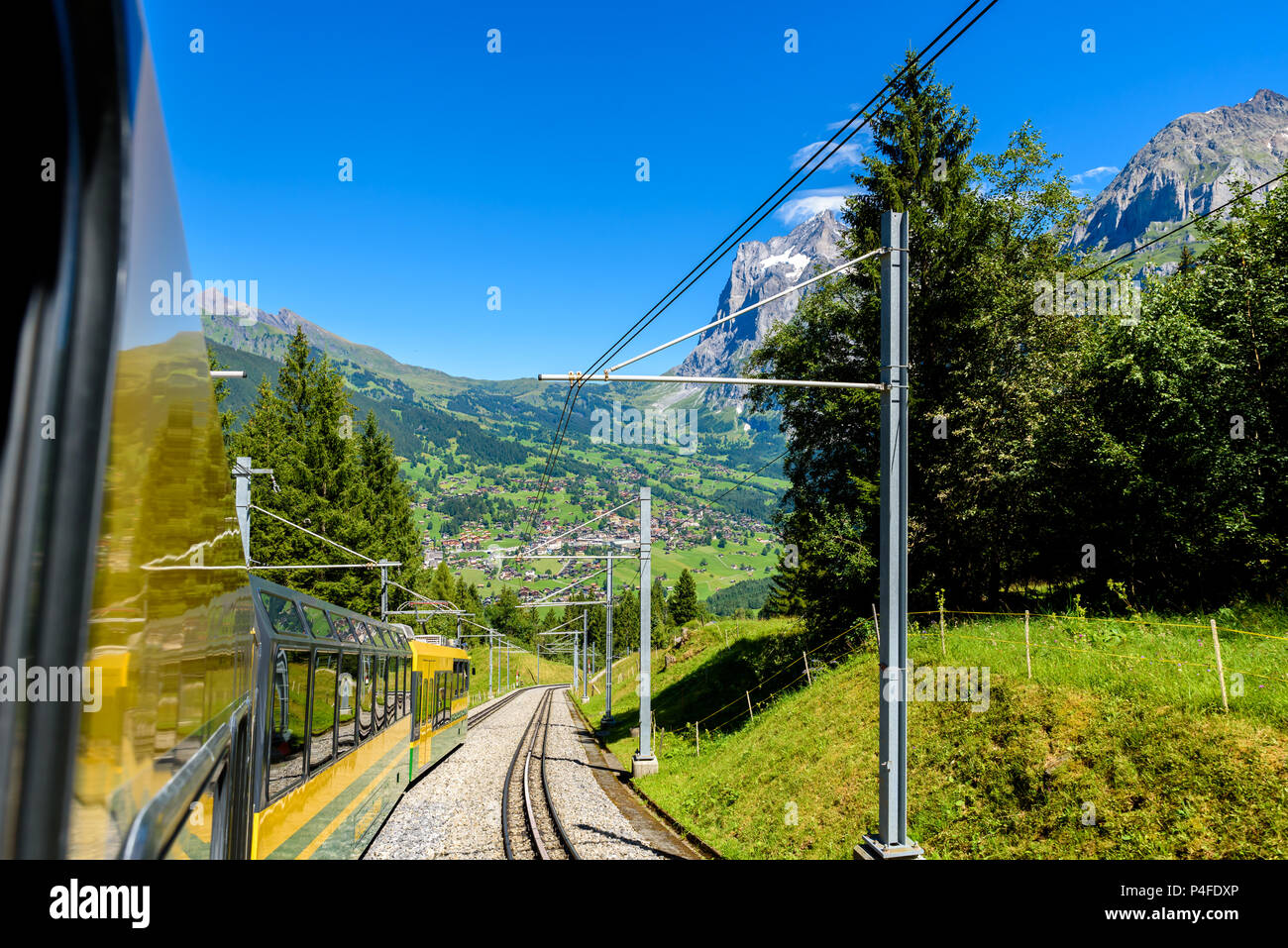 Famous train between Grindelwald and the Jungfraujoch station - railway ...
