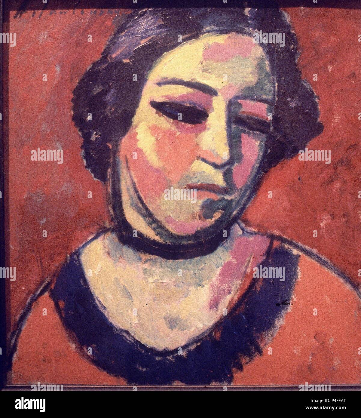 RETRATO DE MUJER-S XX-PINTURA FAUVISTA. Location: MUSEO DE ARTE, TEXAS ...