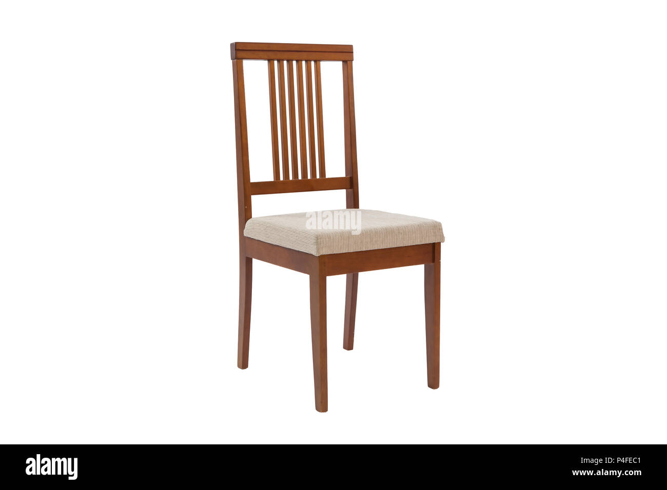 Wood chair. Object isolated of white background Stock Photo - Alamy