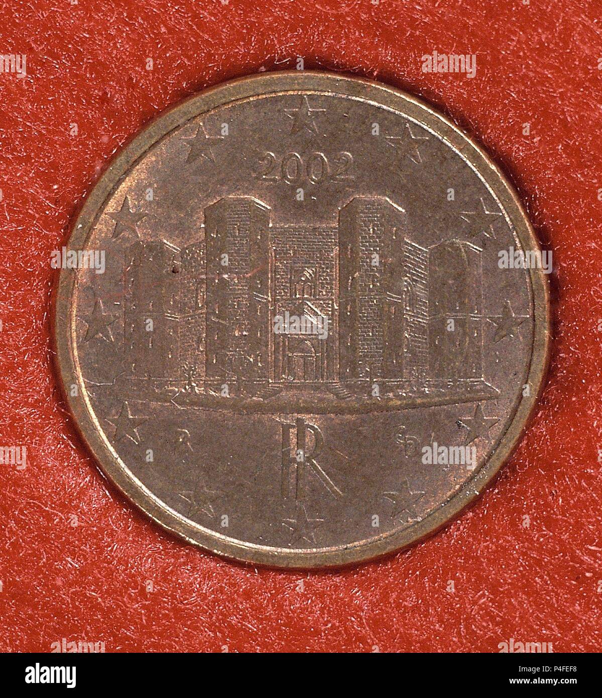 UN CENTIMO DE EURO ITALIANO-EMISION EN 2002-ANV- CASTEL DEL MONTE Stock ...