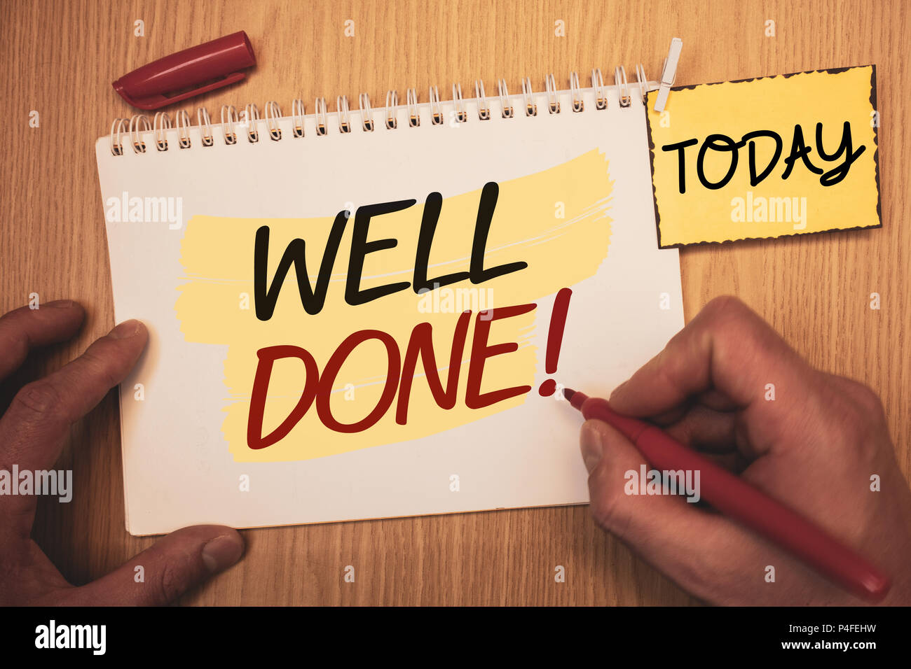 Text sign showing Well Done Motivational Call. Conceptual photo Good ...