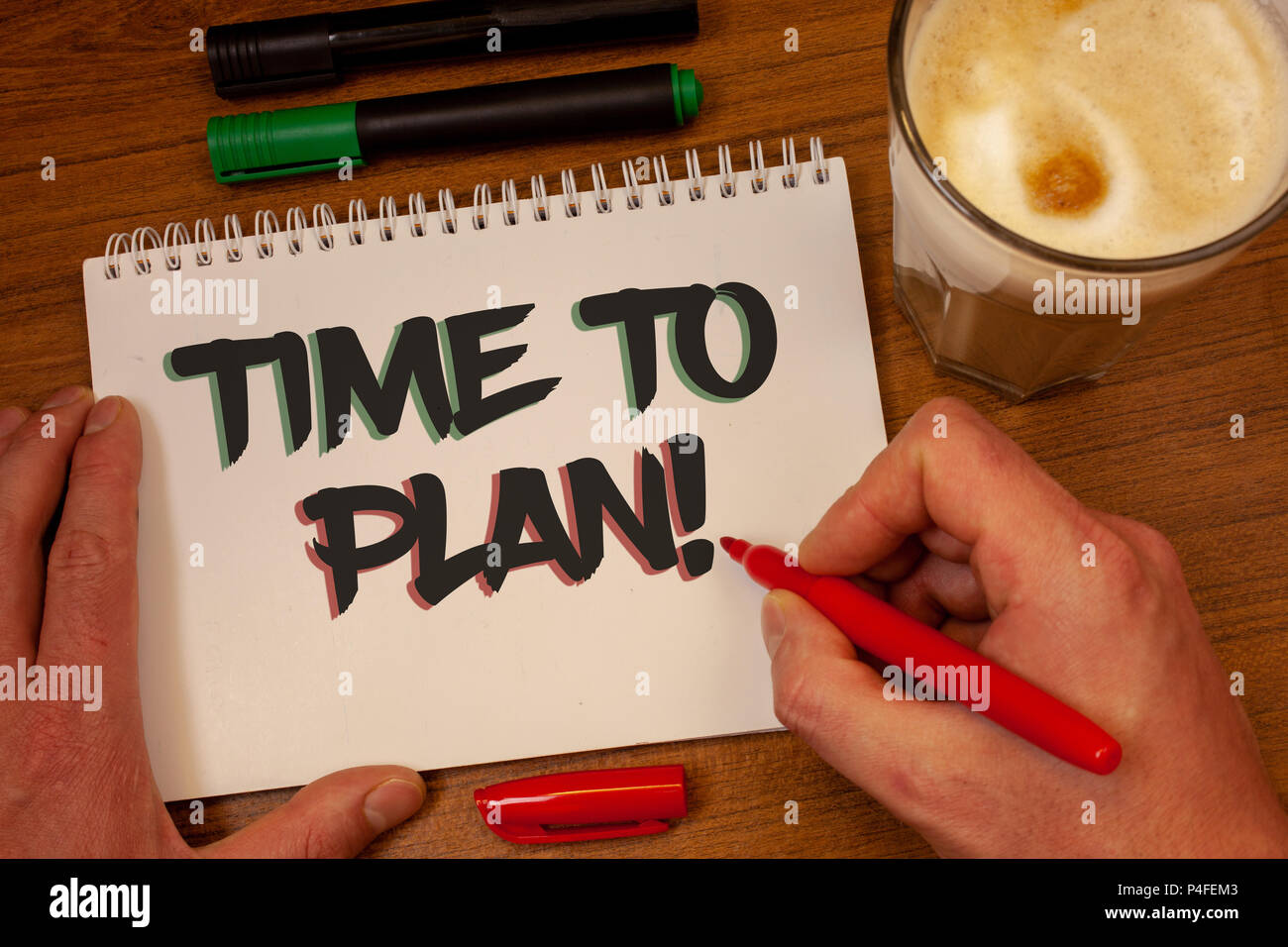 Writing note showing Time To Plan Motivational Call. Business photo ...
