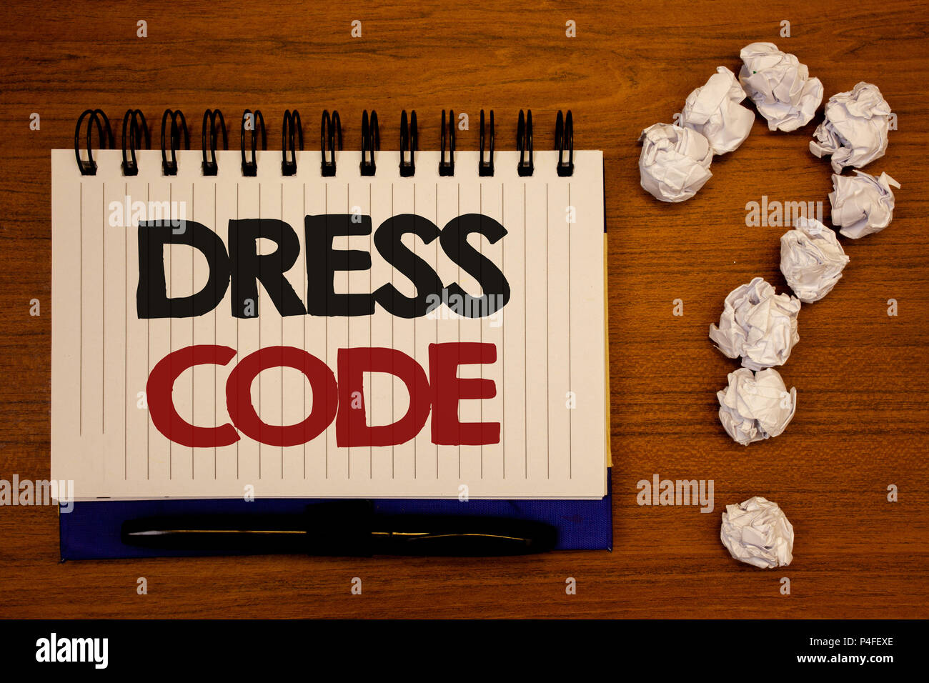 Text sign showing Dress Code. Conceptual photo Rules of what you can ...