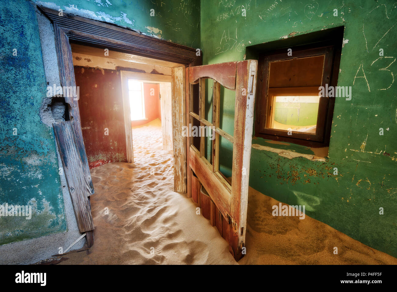Kolmanskop Deserted Diamond Mine in Southern Namibia taken in January ...
