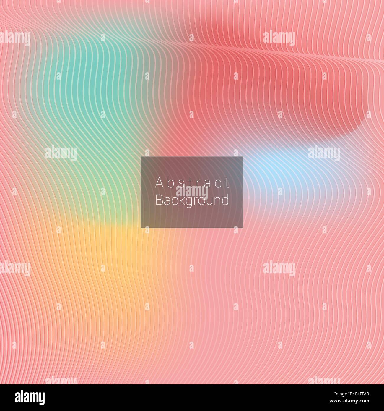 Abstract colorful background with blending curves, vector illustration ...