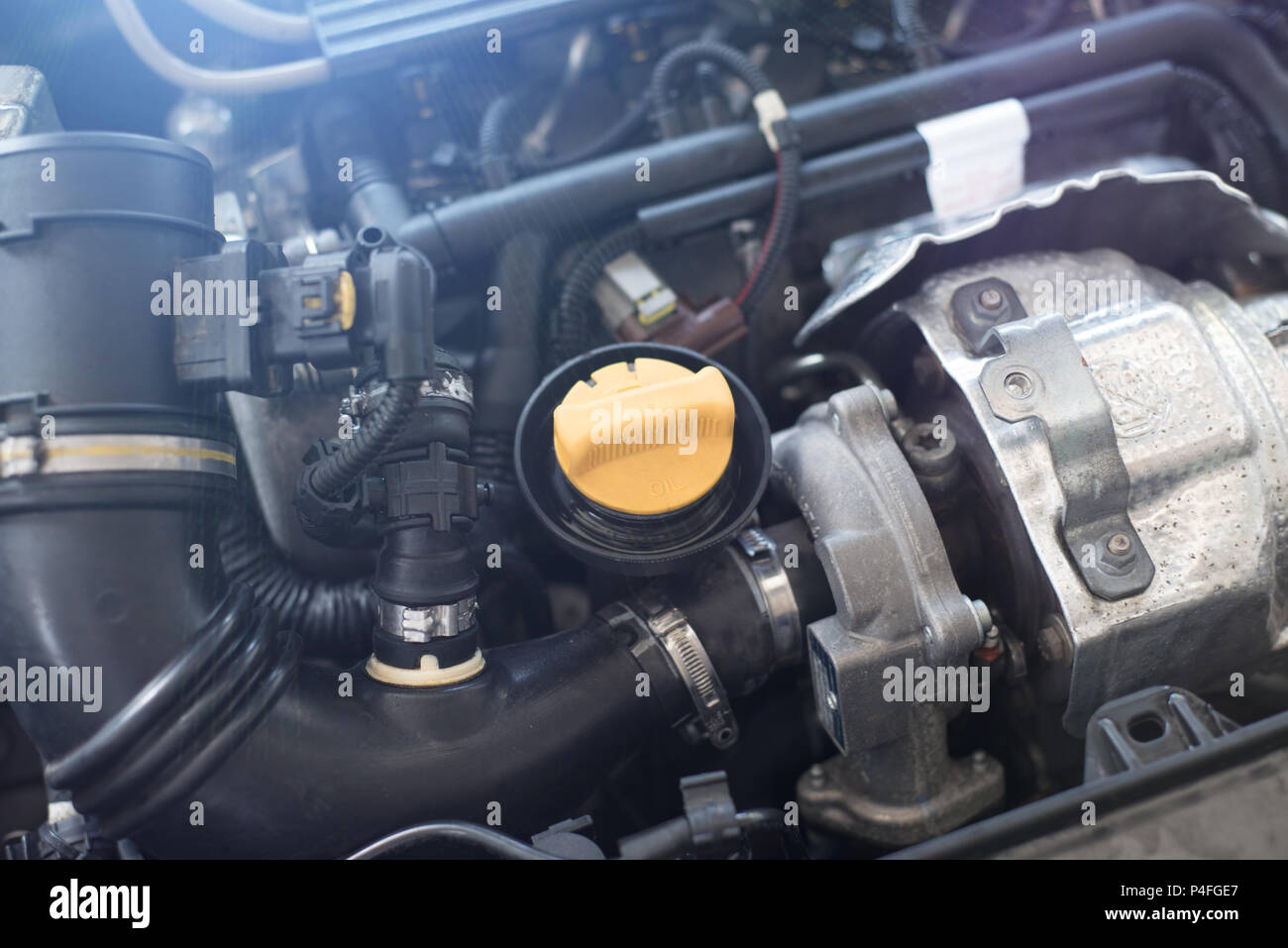 Car engine background Stock Photo - Alamy