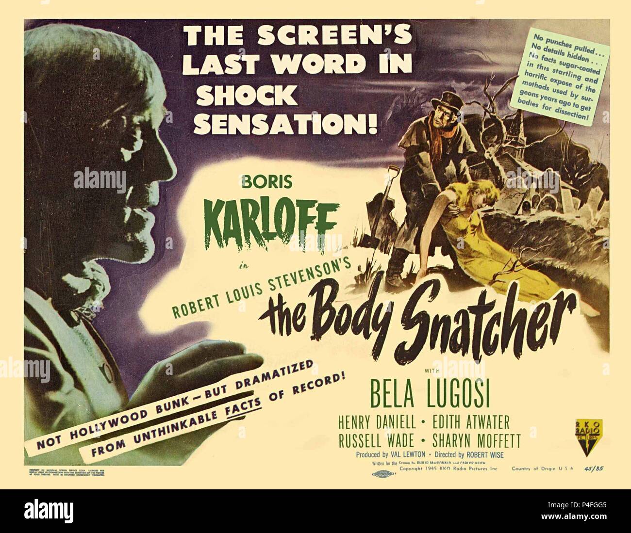 Original Film Title: THE BODY SNATCHER. English Title: THE BODY ...