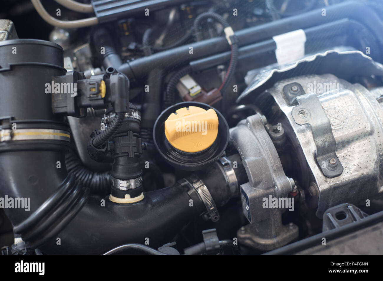 Car engine background Stock Photo - Alamy