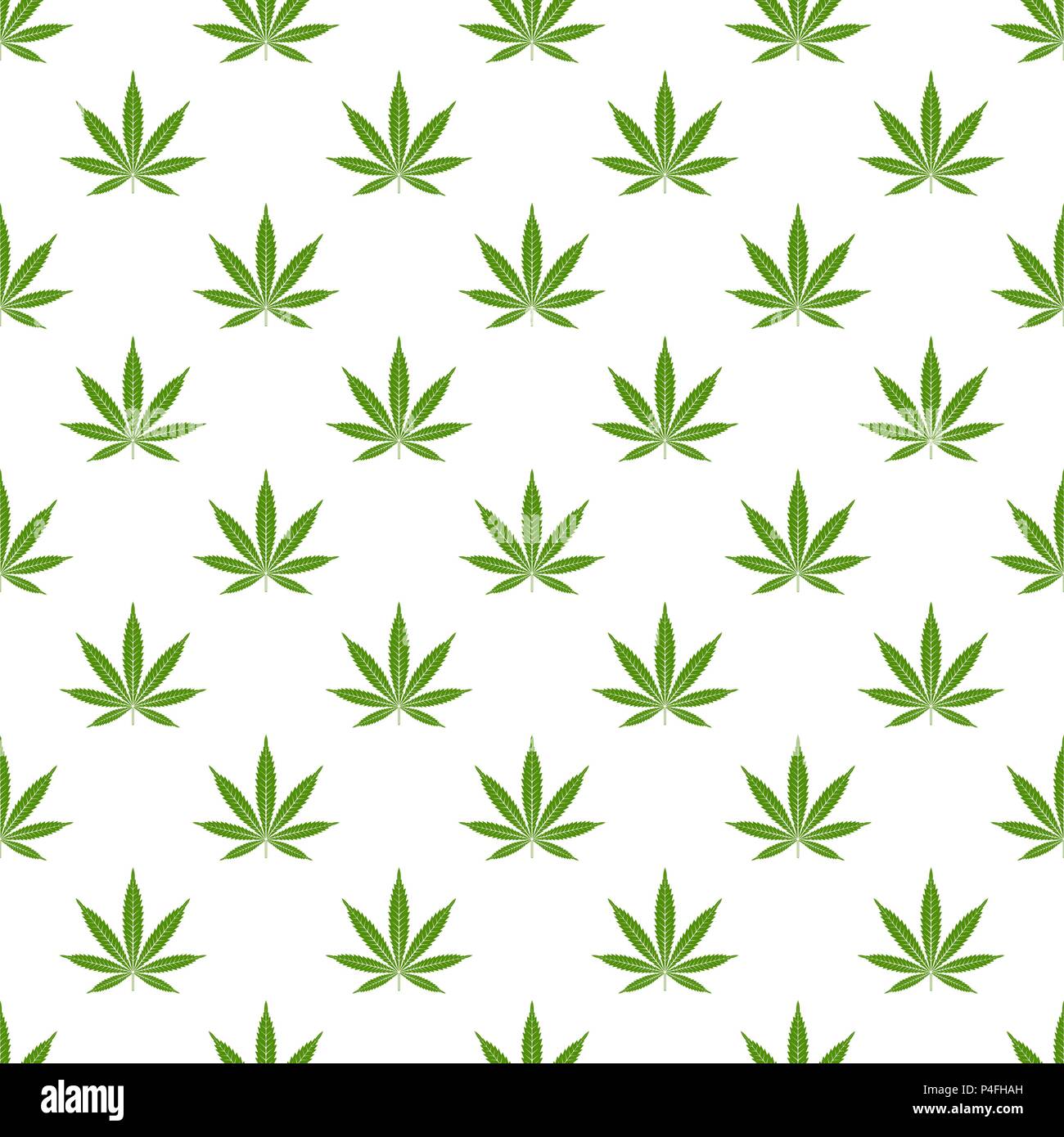 Seamless pattern with marijuana leaf. Cannabis background. Pattern can ...