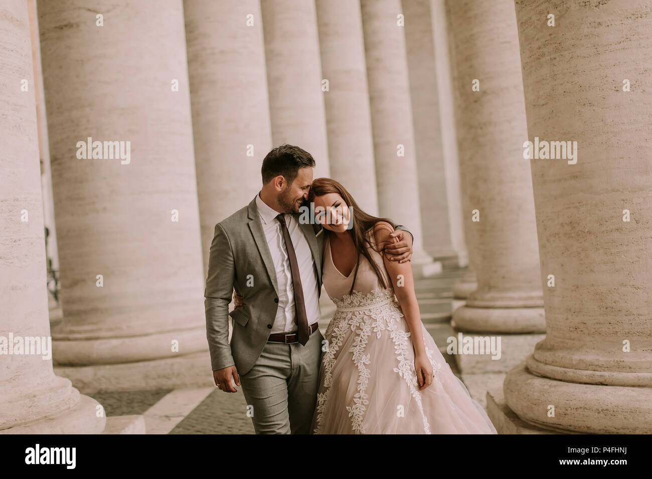 Young romantic couple in rome hi-res stock photography and images - Alamy