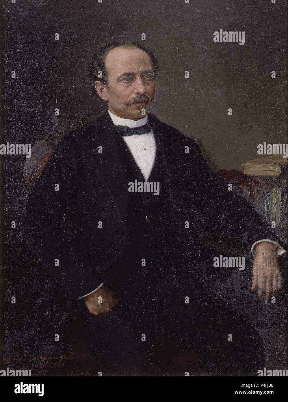 DON JOSE MORENO NIETO (1825/1882) - 110x90 - RETRATO AL OLEO. Author ...