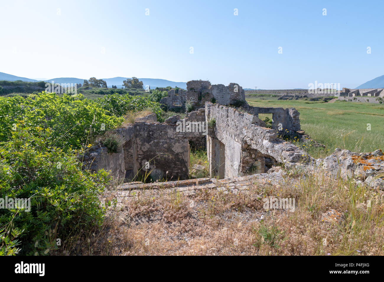 The ruins of Santa Maura Castle Stock Photo - Alamy