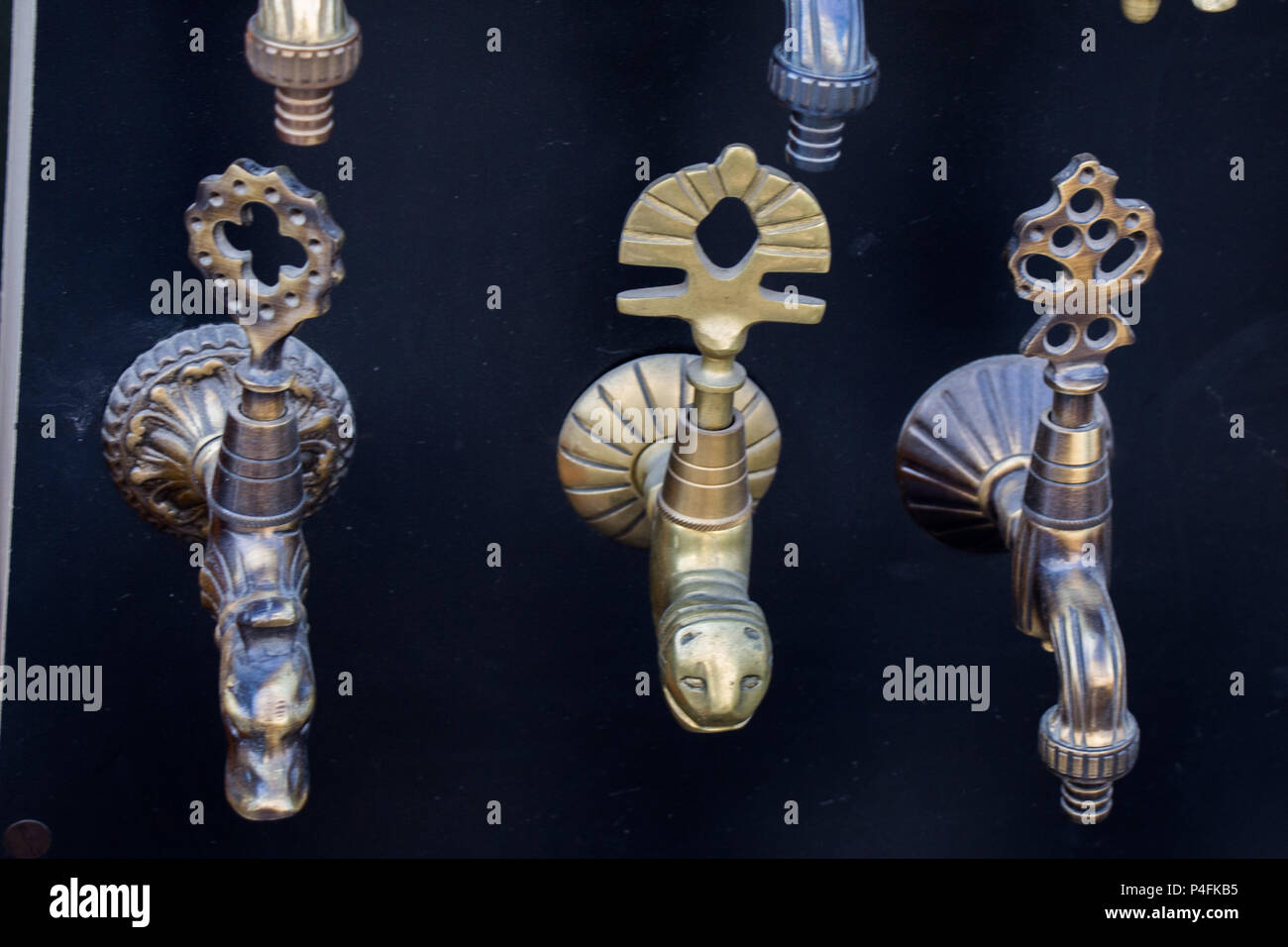 Turkish Ottoman style water tap examples Stock Photo - Alamy