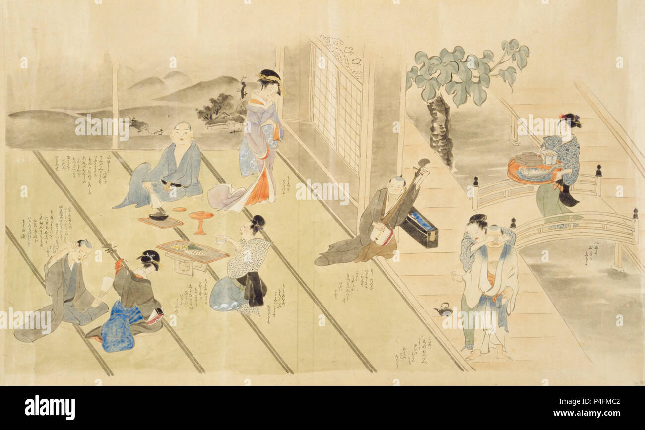 Shokunin Zukushi Ekotoba ( Scenes of craftsmen ), originally artist ...