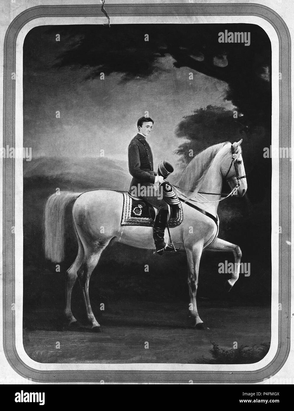 ALFONSO XII REY DE ESPAÑA A CABALLO - 1857/1885. Location: MUSEO ...
