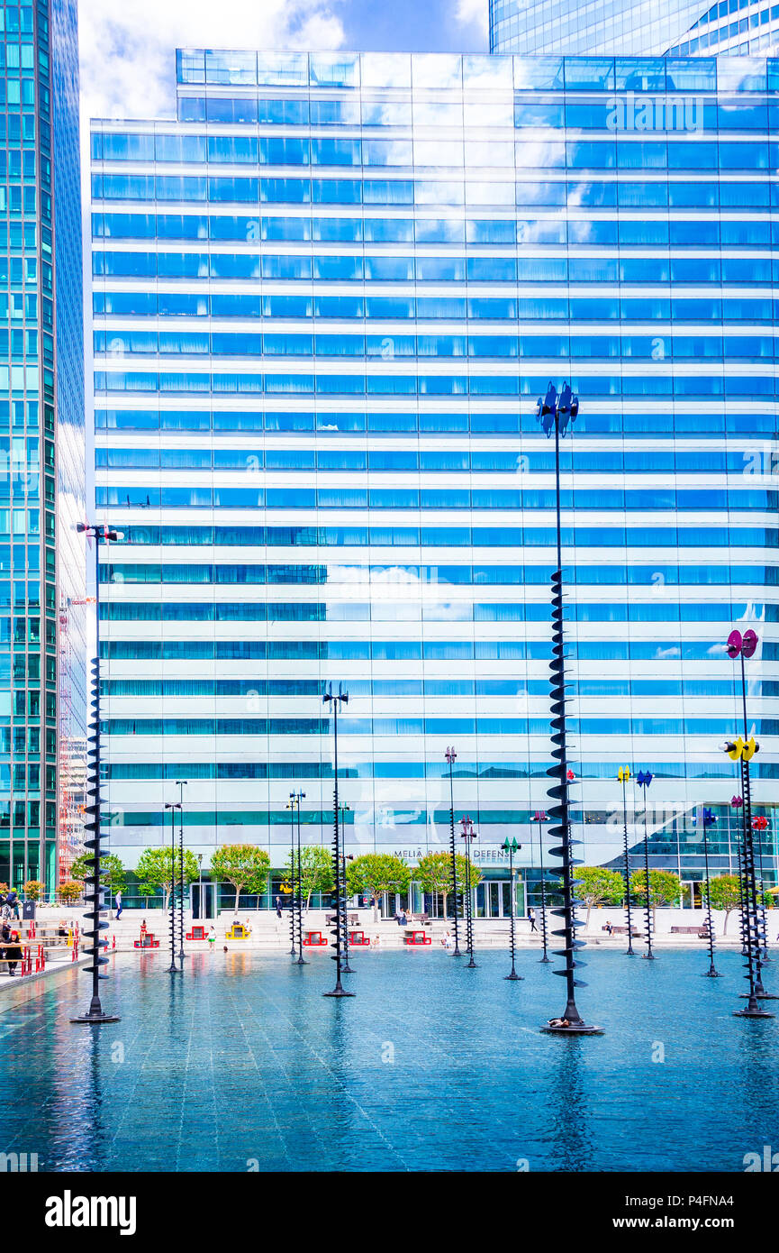 "Le Bassin de Takis" by Greek artist Takis is a colourful piece of art ...