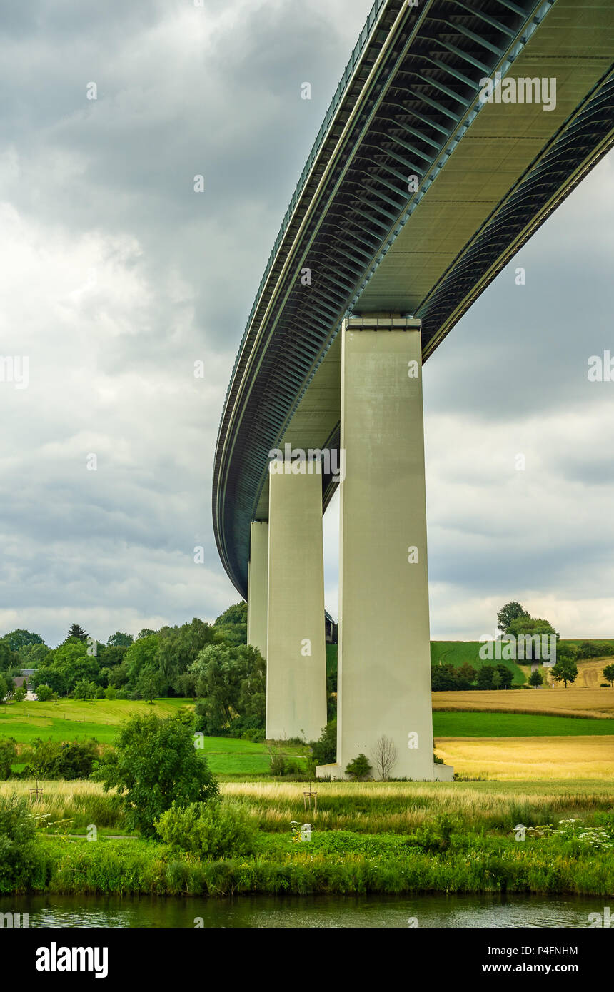 Motorway bridge from below hi-res stock photography and images - Alamy