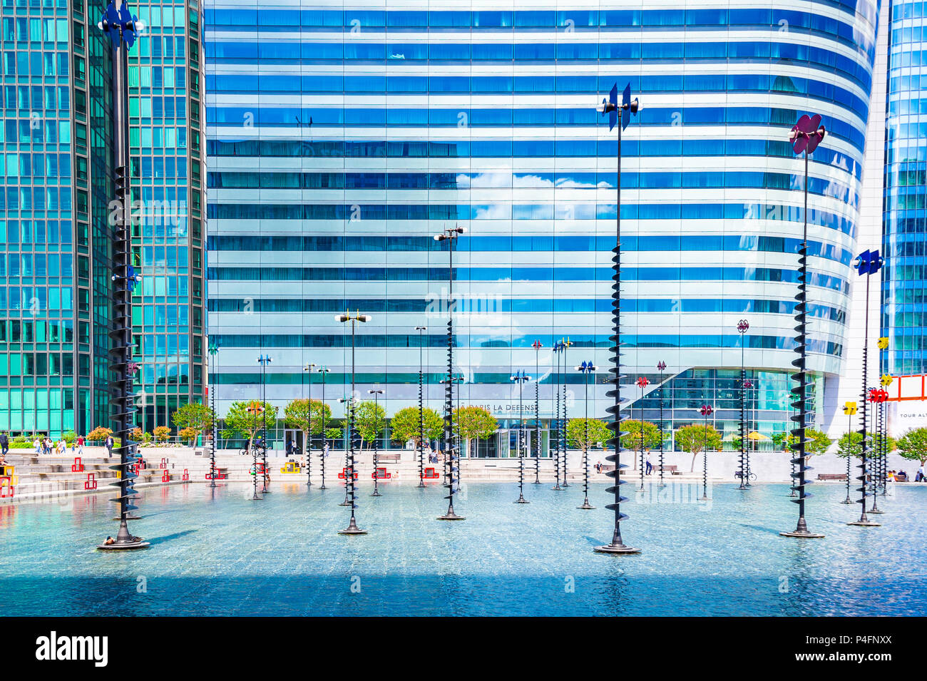 "Le Bassin de Takis" by Greek artist Takis is a colourful piece of art ...