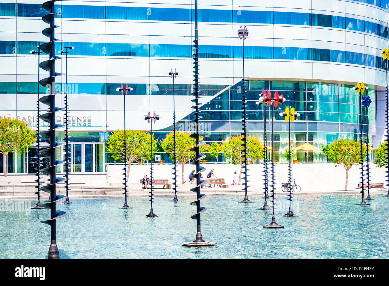 "Le Bassin de Takis" by Greek artist Takis is a colourful piece of art ...