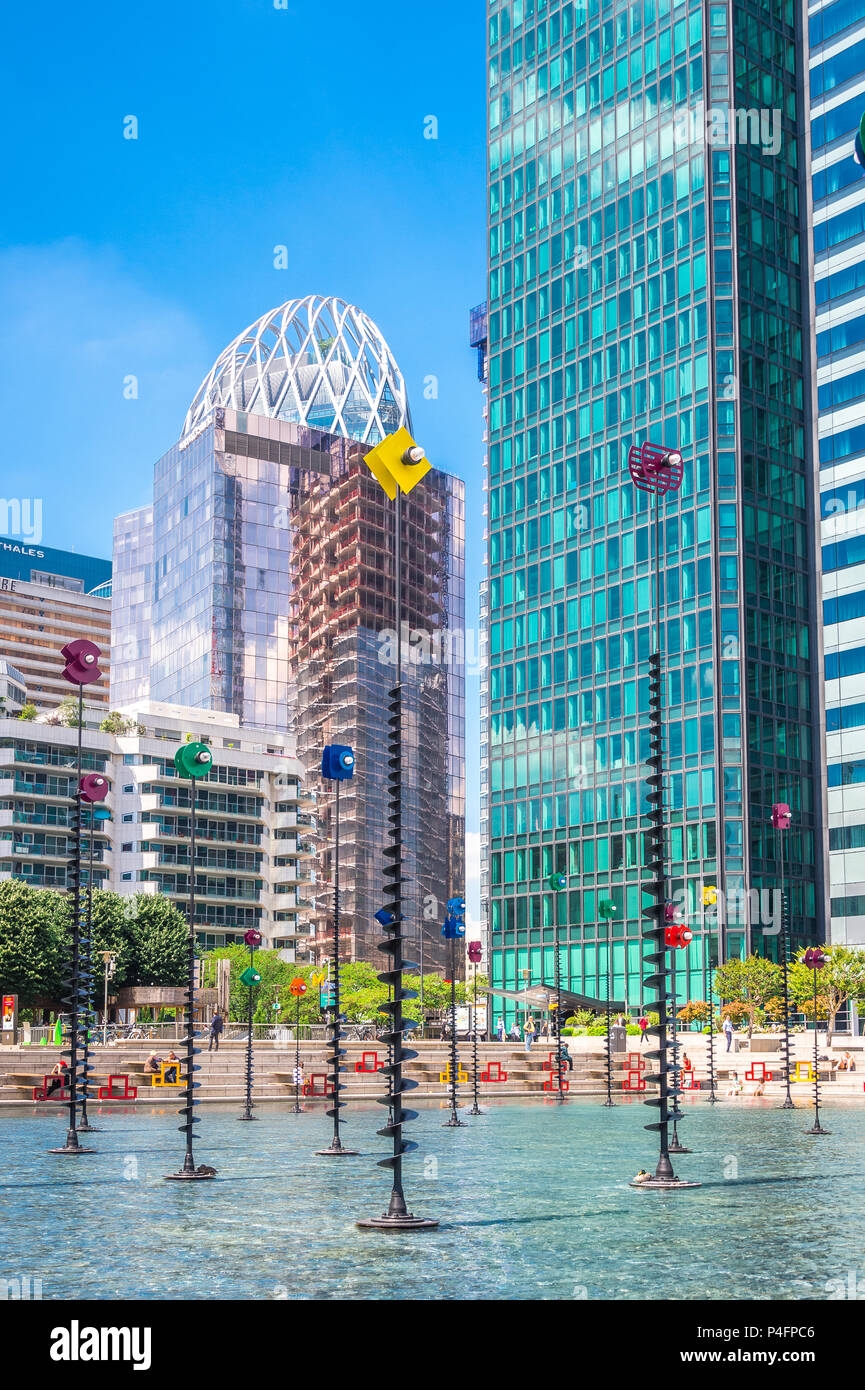 "Le Bassin de Takis" by Greek artist Takis is a colourful piece of art ...