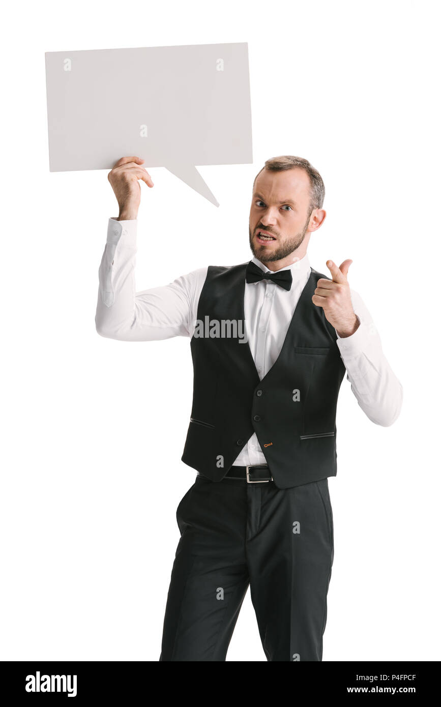 Angry waiter isolated hi-res stock photography and images - Alamy