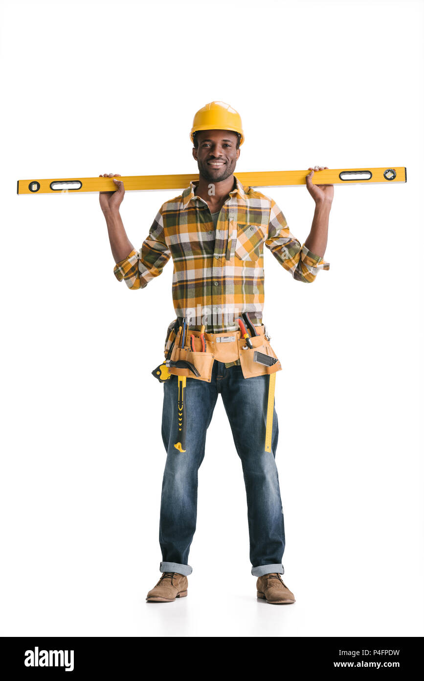 American construction worker Cut Out Stock Images & Pictures - Alamy