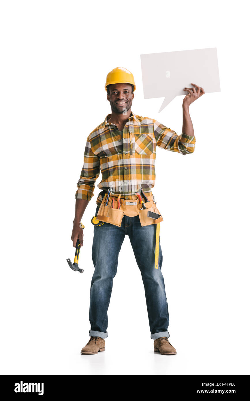 Black white hammer hardhat hi-res stock photography and images - Alamy