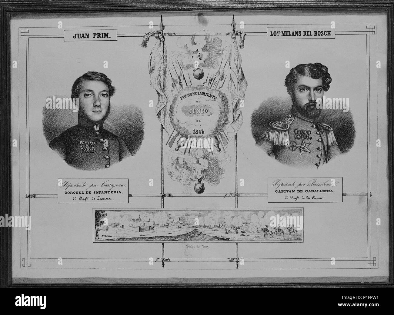 GENERAL PRIM Y GENERAL MILANS DEL BOSCH - CONMEMORACION DEL ...