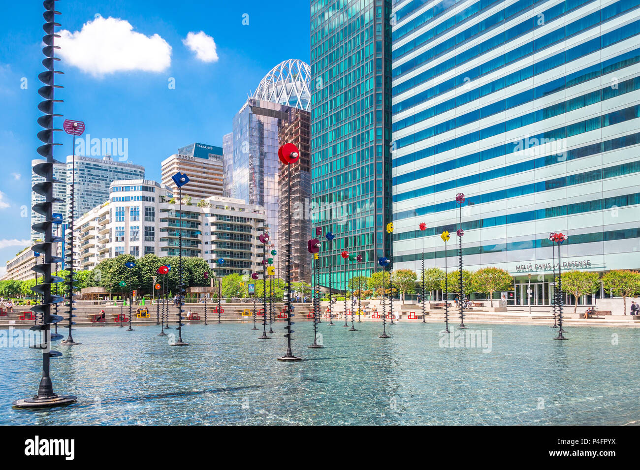 "Le Bassin de Takis" by Greek artist Takis is a colourful piece of art ...