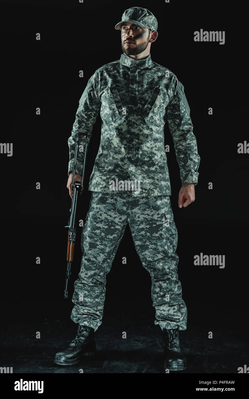 Weapon military looking away war army soldier hi-res stock photography ...
