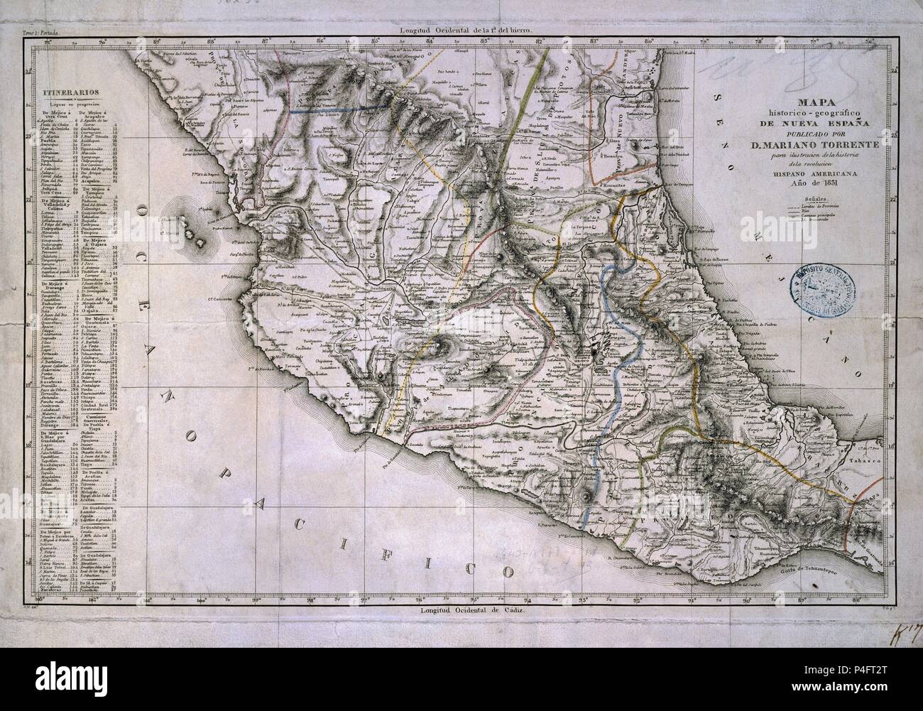 Mapa historico de mexico hi-res stock photography and images - Alamy