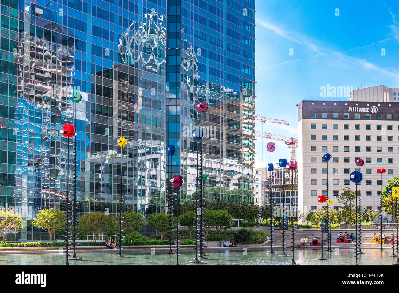 "Le Bassin de Takis" by Greek artist Takis is a colourful piece of art ...