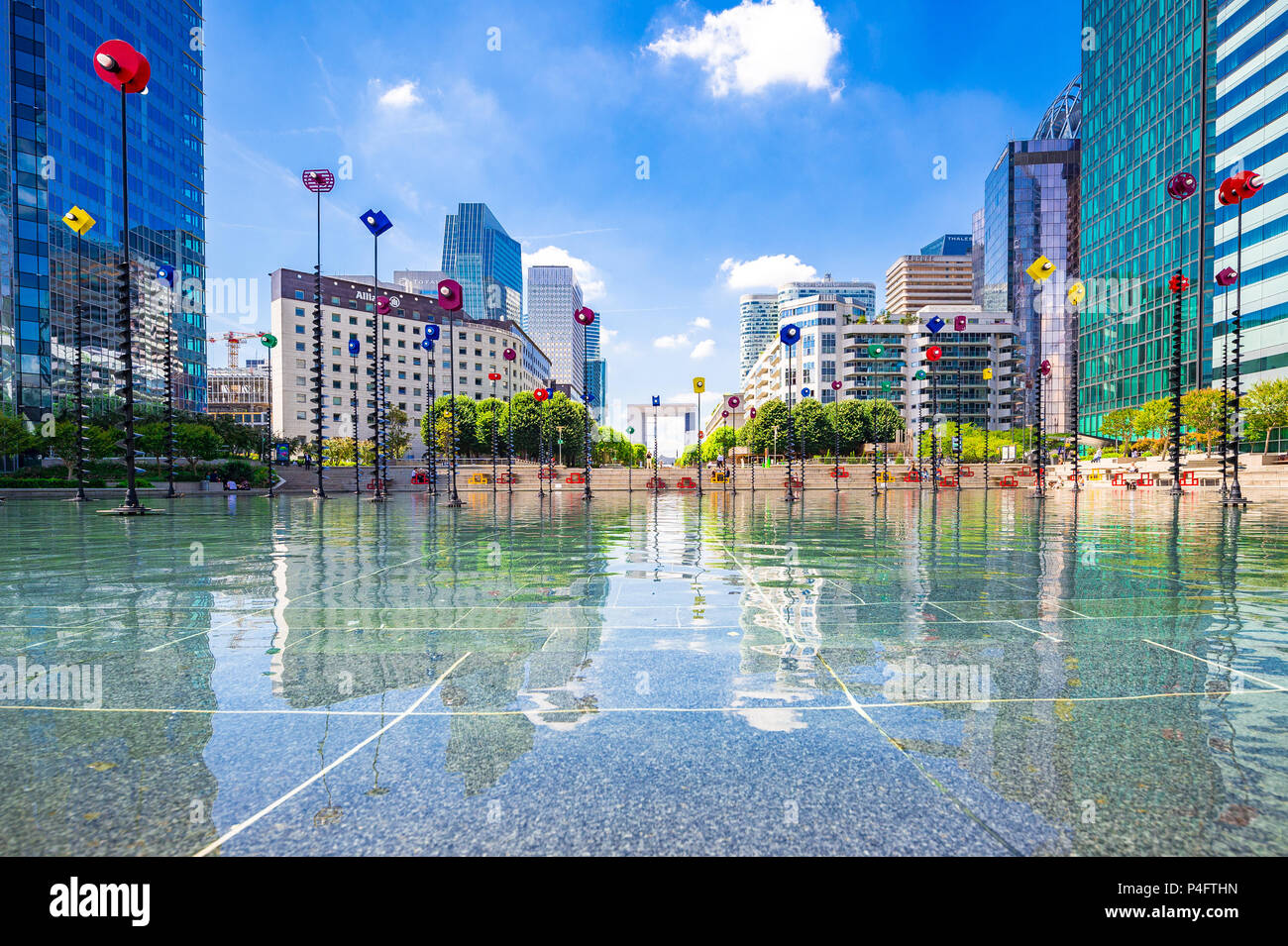 "Le Bassin de Takis" by Greek artist Takis is a colourful piece of art ...