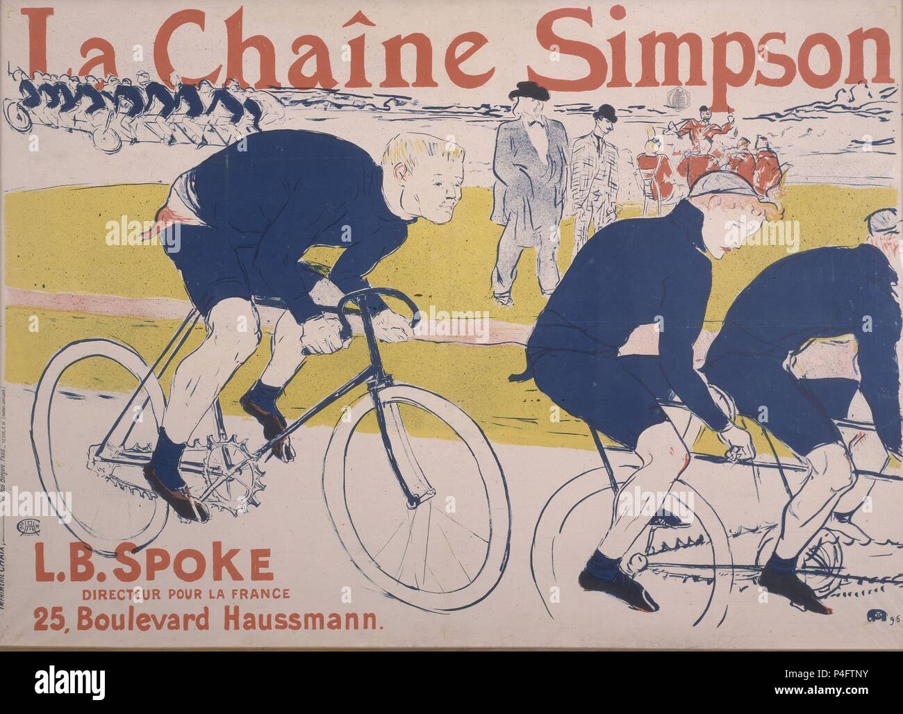 The Simpson Chain - 1896 - 88x124 cm - colour lithograph. Author: Henri ...