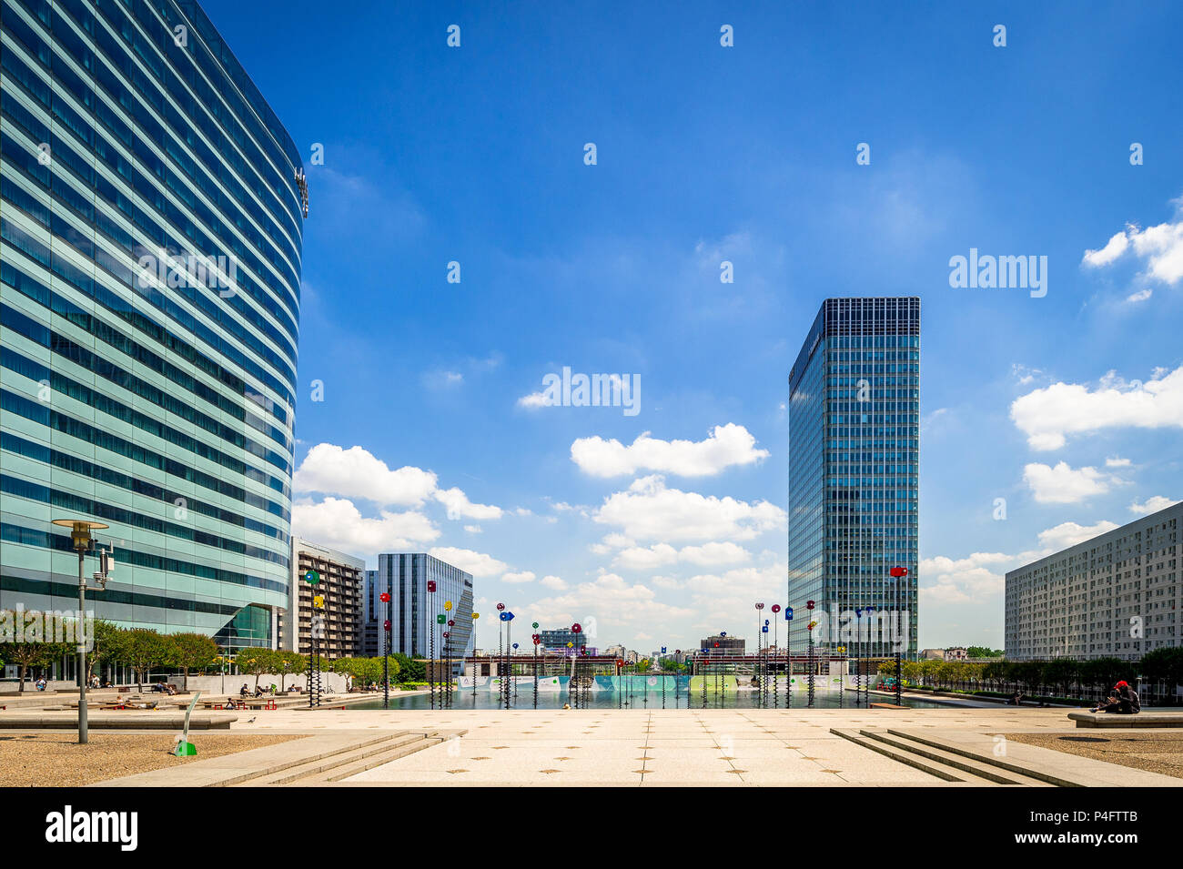 "Le Bassin de Takis" by Greek artist Takis is a colourful piece of art ...