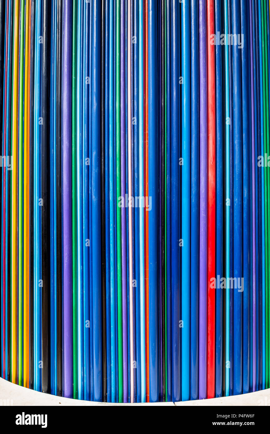 "Le Moretti" by Raymond Moretti is made from 642 colour tubes to cover ...