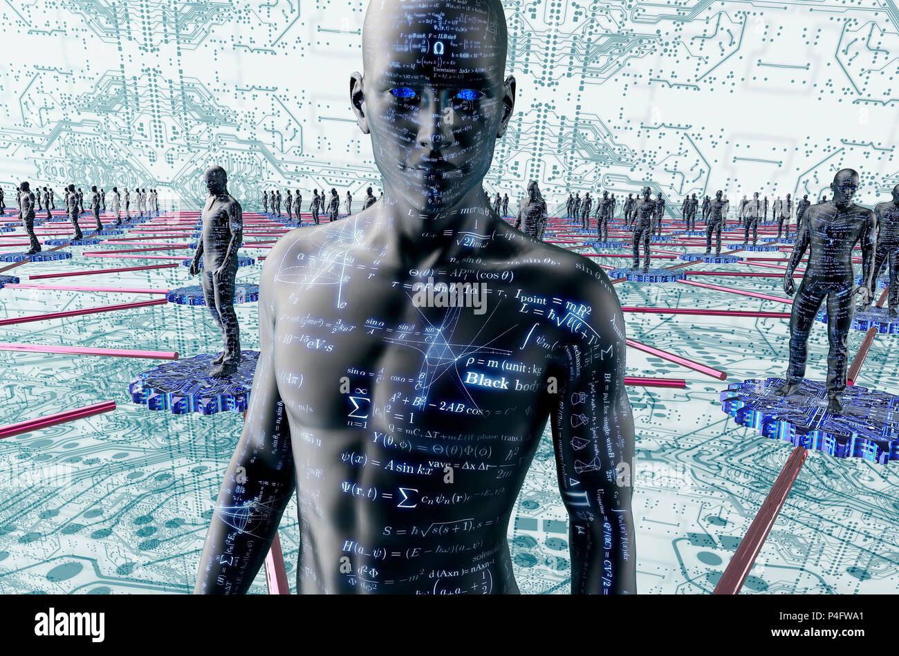 Blockchain technologie used in digital computer networks, clipping path ...