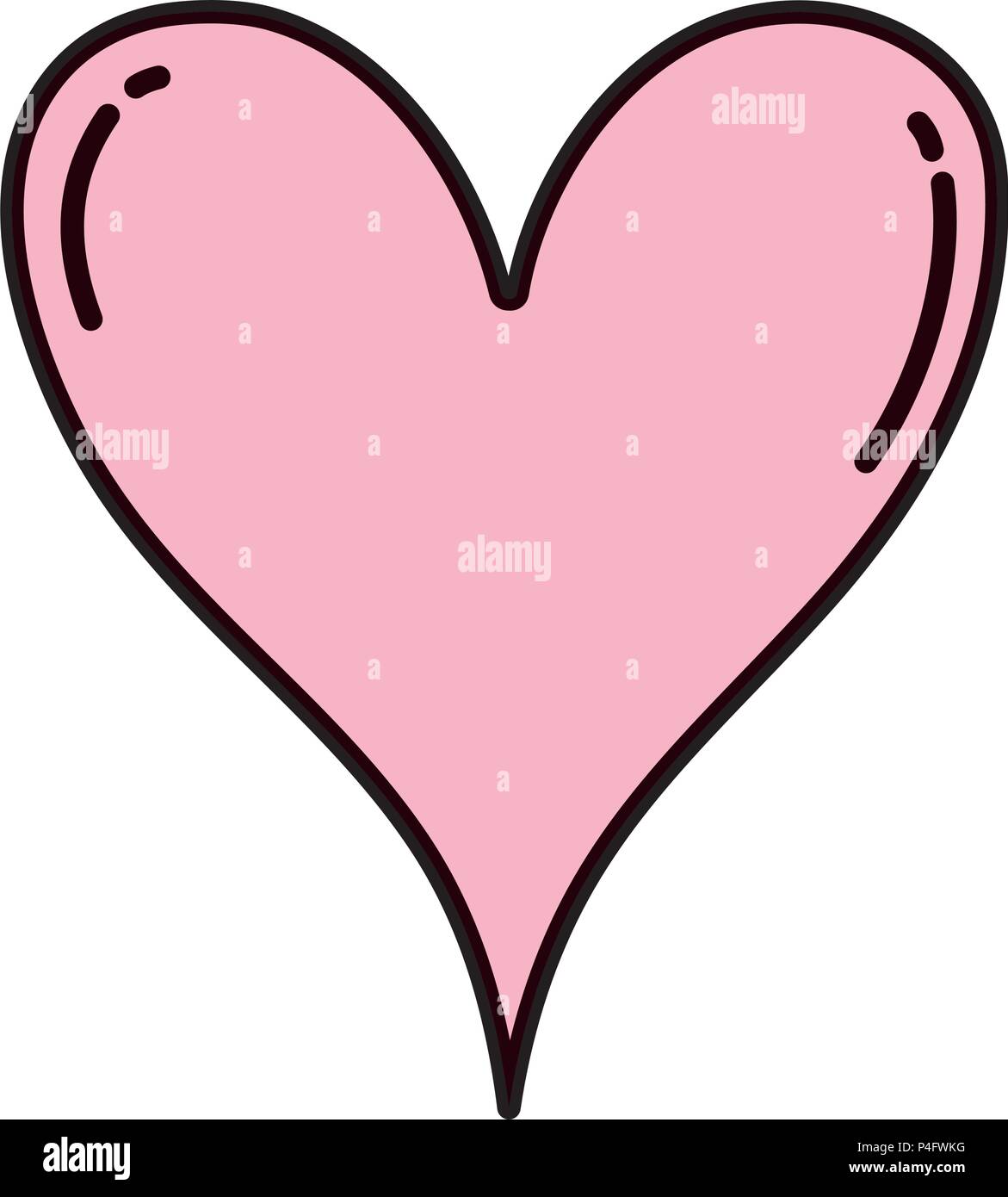 color heart symbol shape love design Stock Vector Image & Art - Alamy