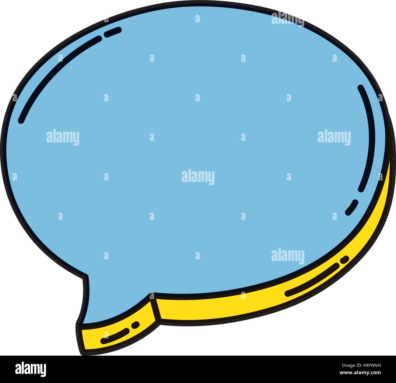 Color Chat Bubble Text Message Note Stock Vector Image And Art Alamy
