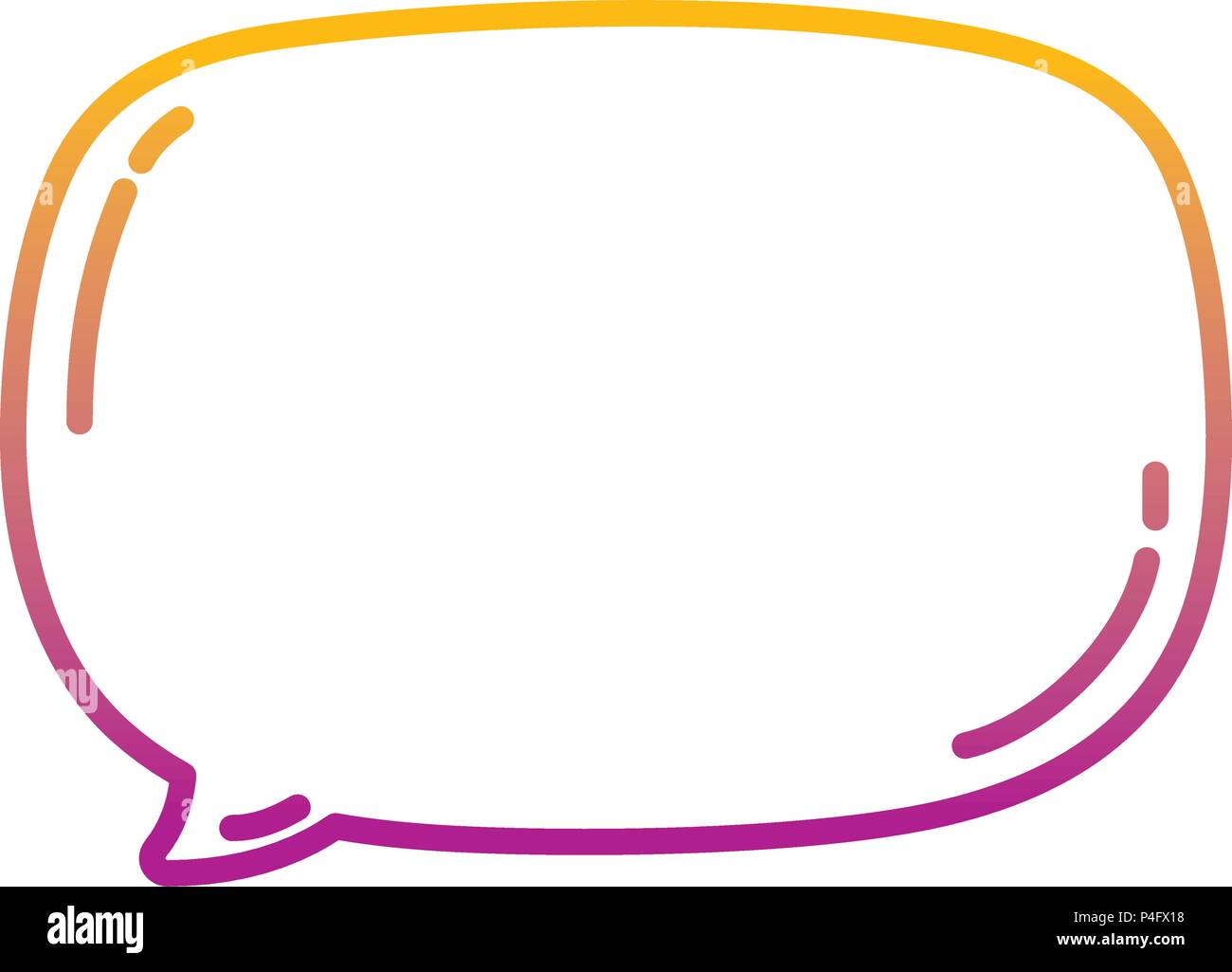 Degraded Line Chat Bubble Notes Text Message Stock Vector Image And Art