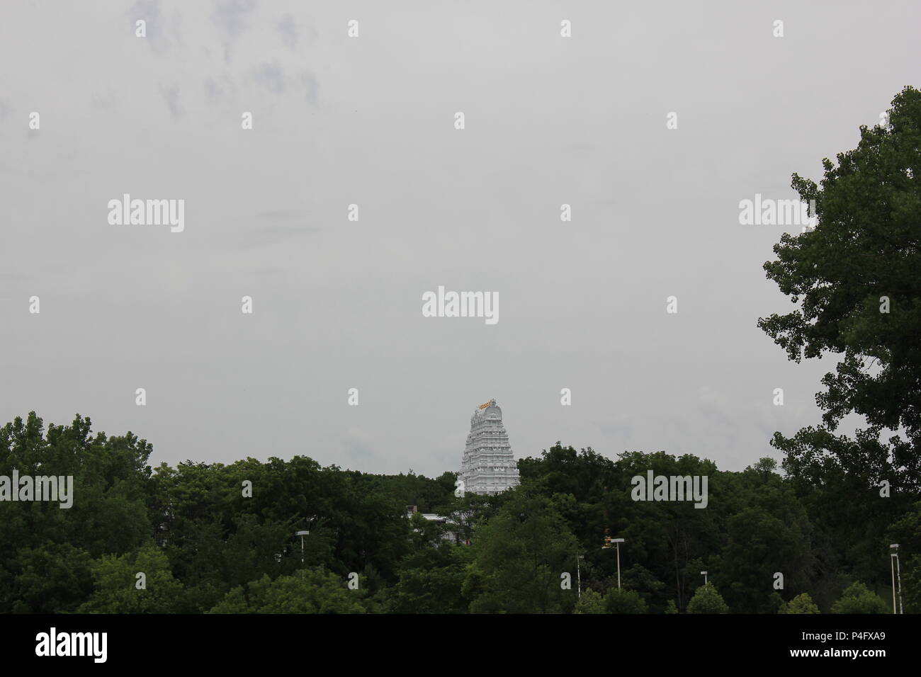 Hindu Temple Picturesque scenery along Bluff Road and the Illinois and ...
