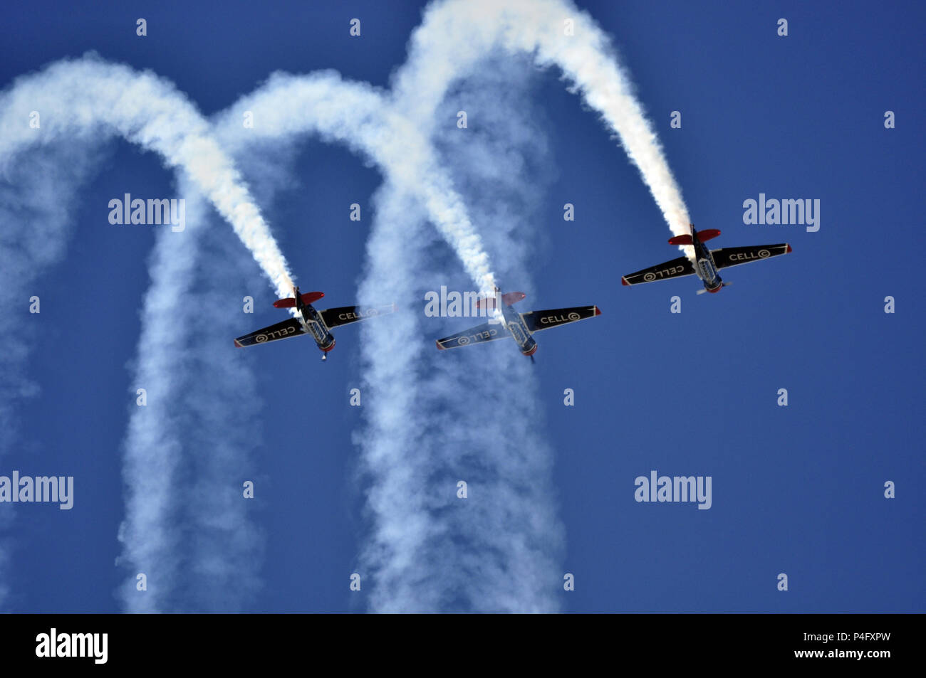 Stunt planes at an airshow Stock Photo - Alamy