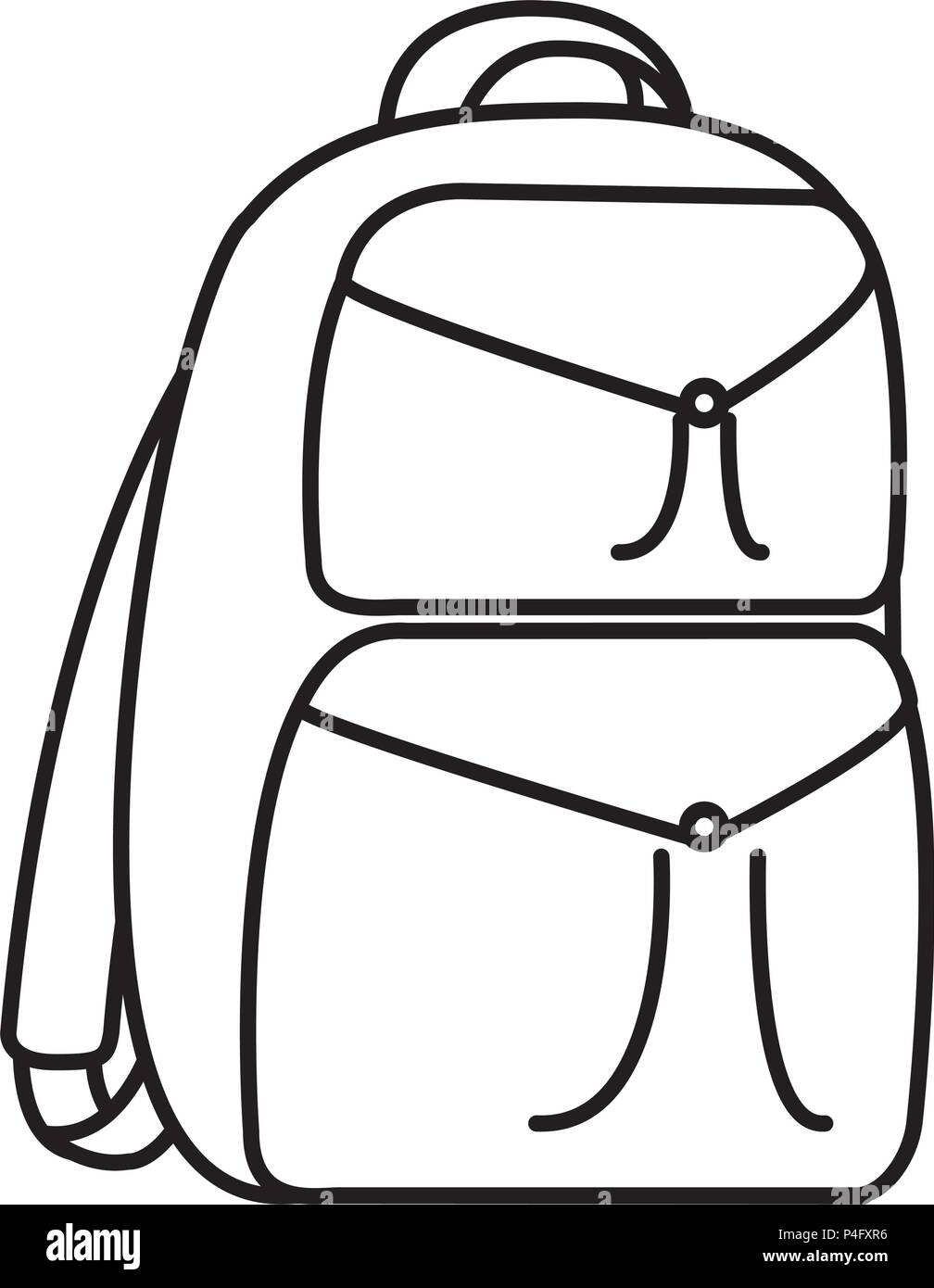 line backpack education school tool design Stock Vector Image & Art - Alamy