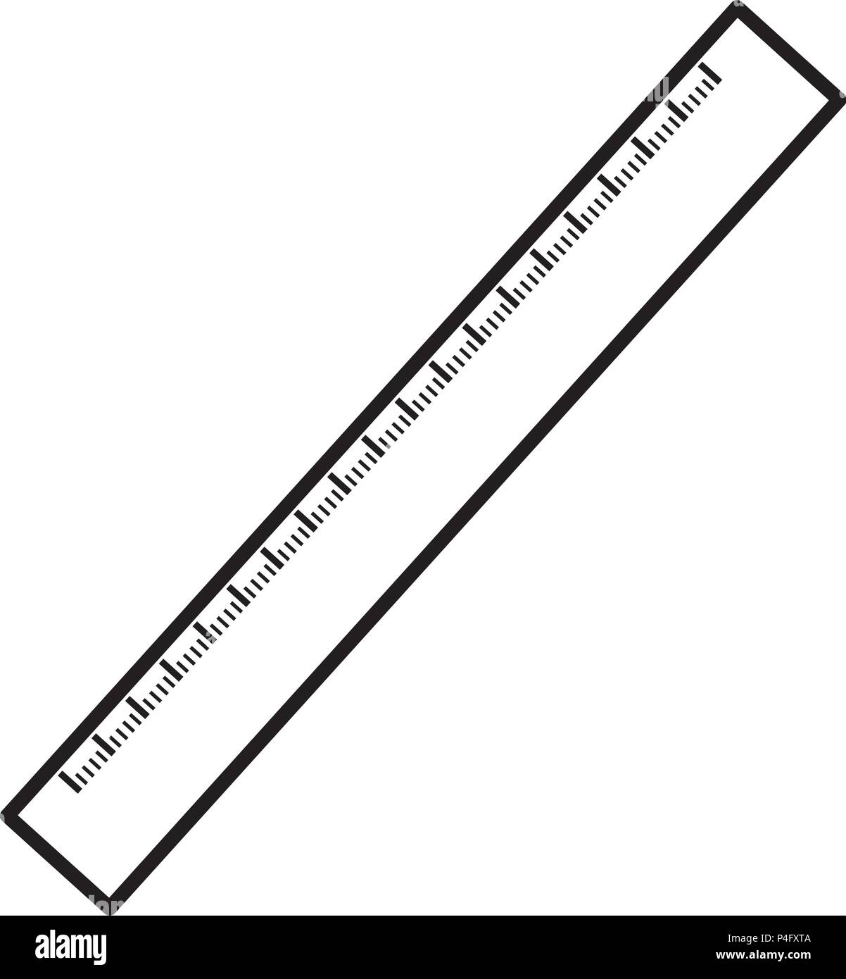 line education ruler school tool design Stock Vector Image & Art - Alamy