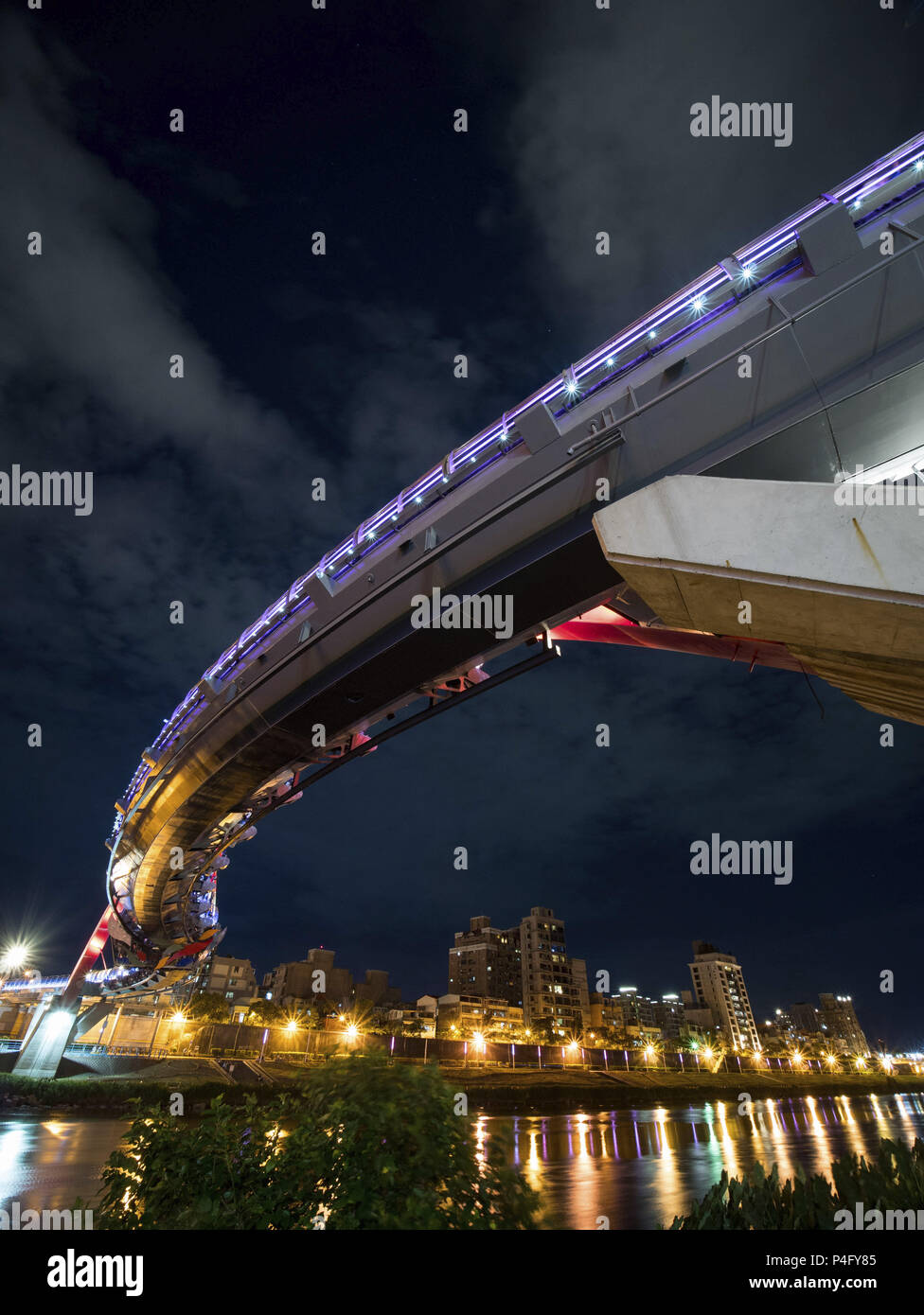 Sunshine Bridge and city Stock Photo - Alamy